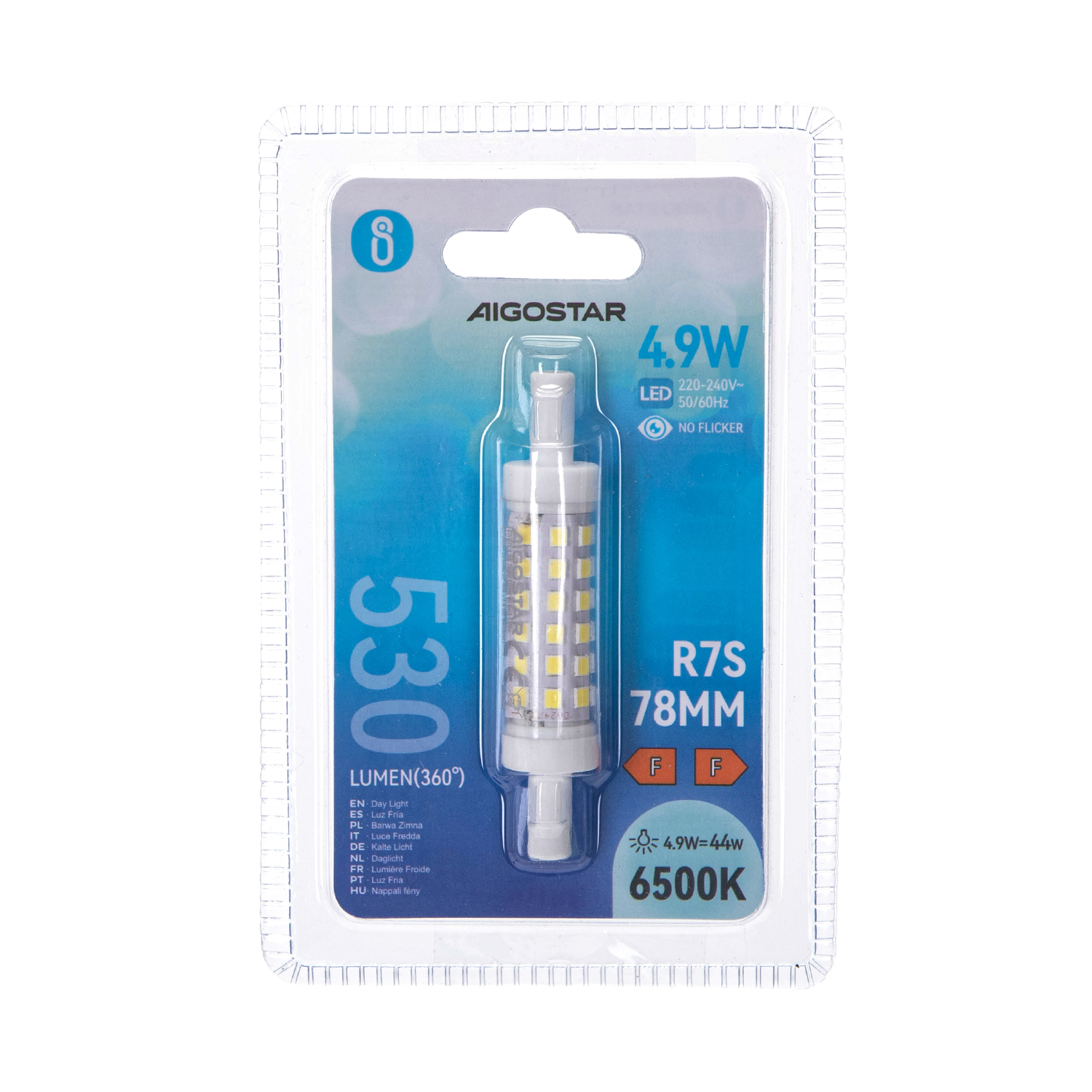 LED R7S 6500K 4.9W - Prendeluz - Tienda de iluminación online