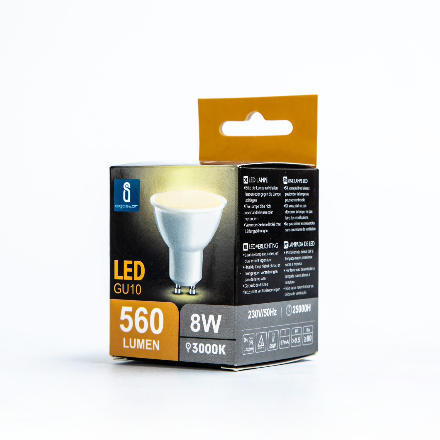 LED GU10 8W Luz Cálida 8W - Prendeluz