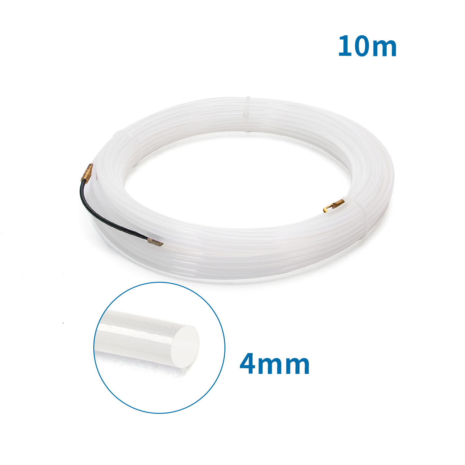 Tensor de cables de nylon ¦µ4 mm x 10 m, blanco - Prendeluz